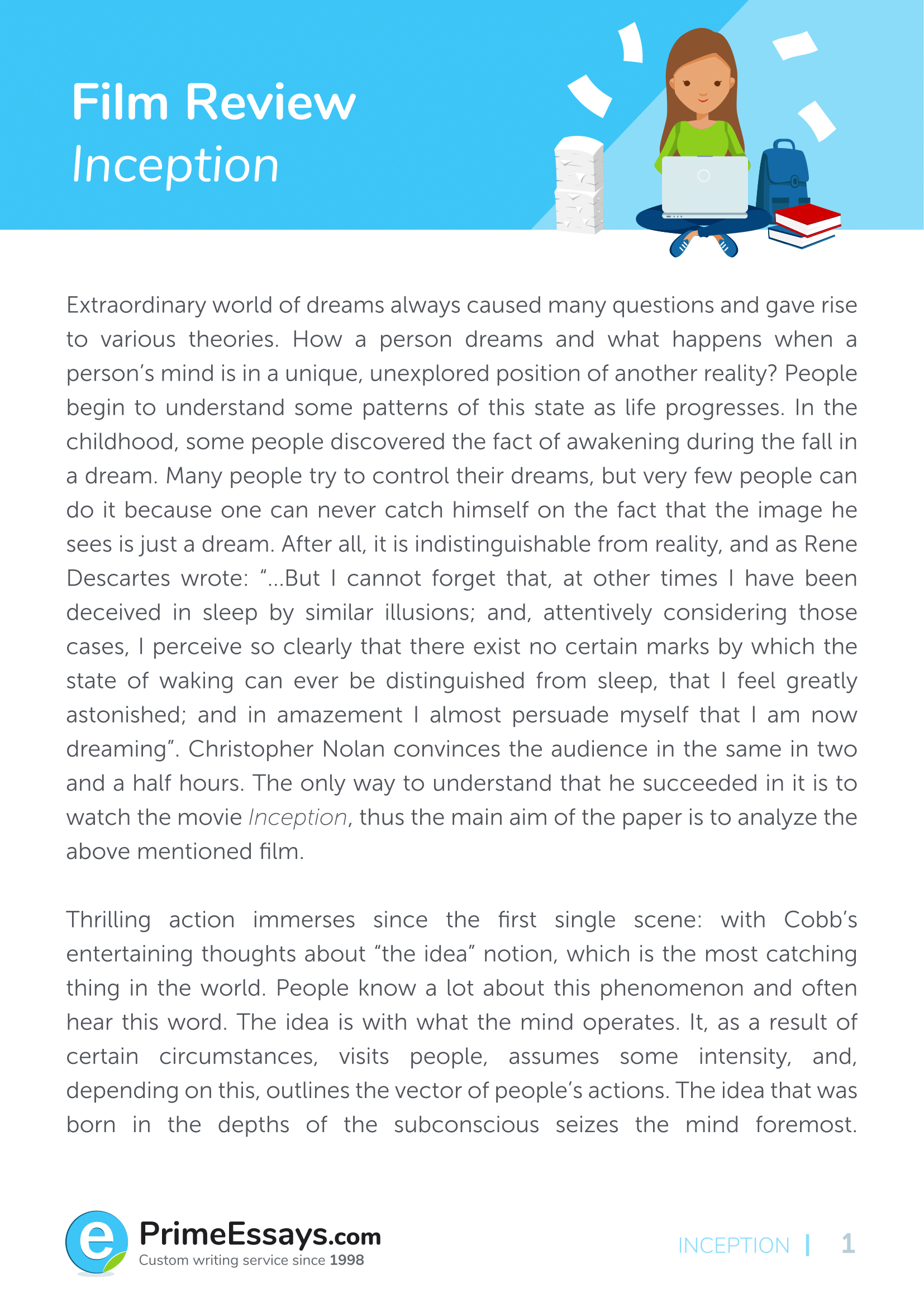 A Movie Review Sample Master Of Template Document Hot Picture