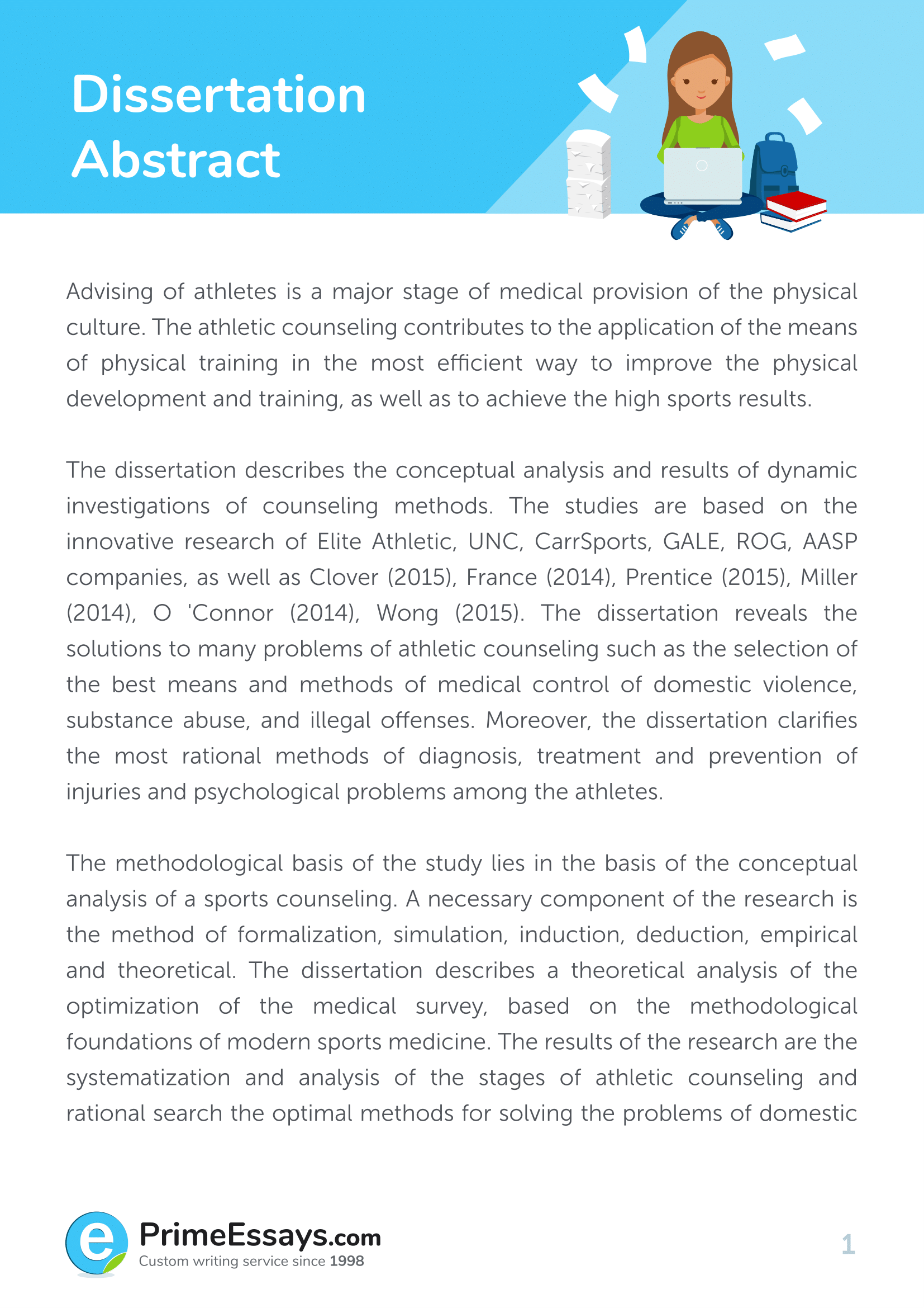 Buy A Dissertation Abstract From The Best Writing Service